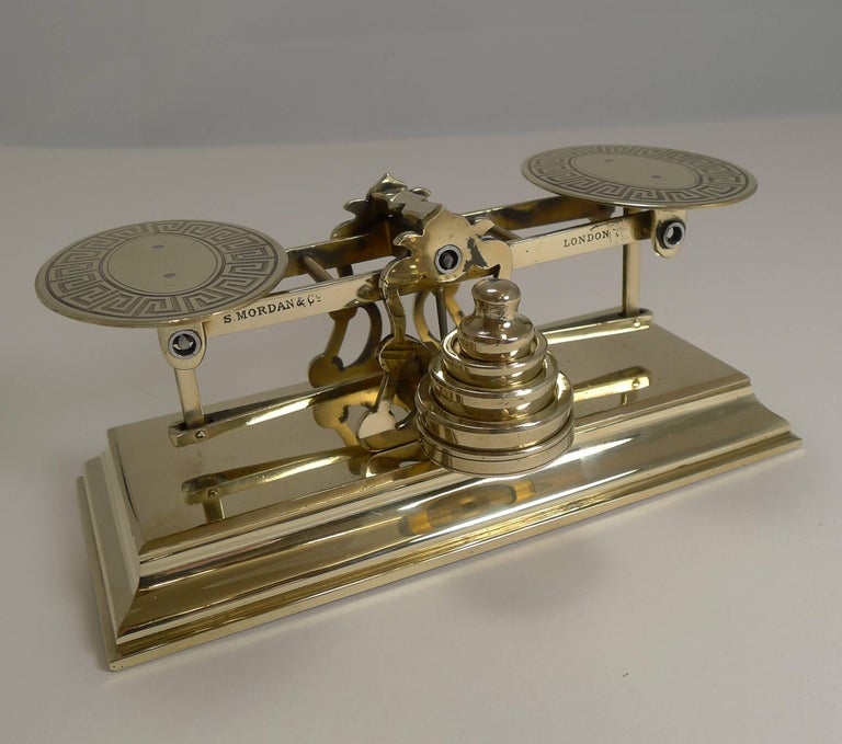Antique English Postal/Letter Scales by Sampson Mordan, circa 1880 at ...
