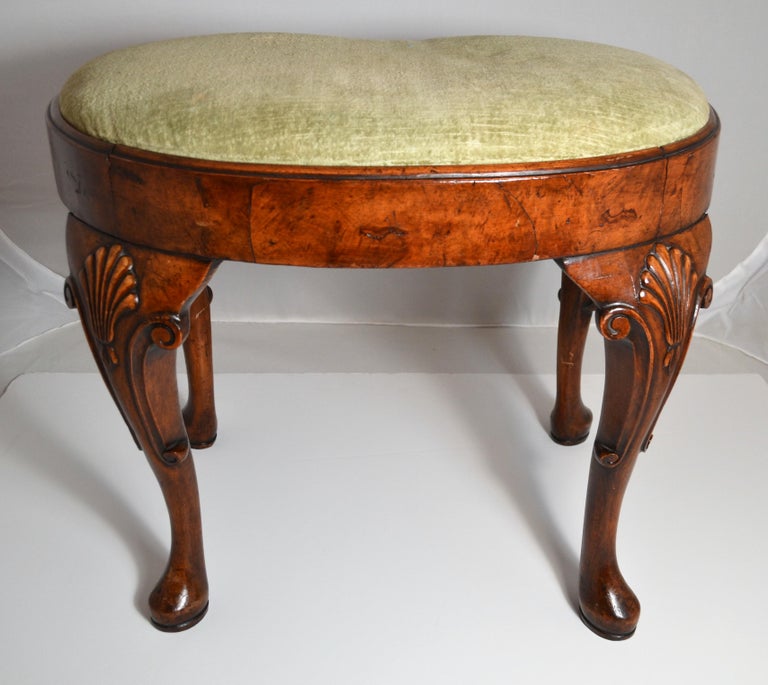 Antique English Queen Anne Style Bench For Sale at 1stDibs | queen anne ...