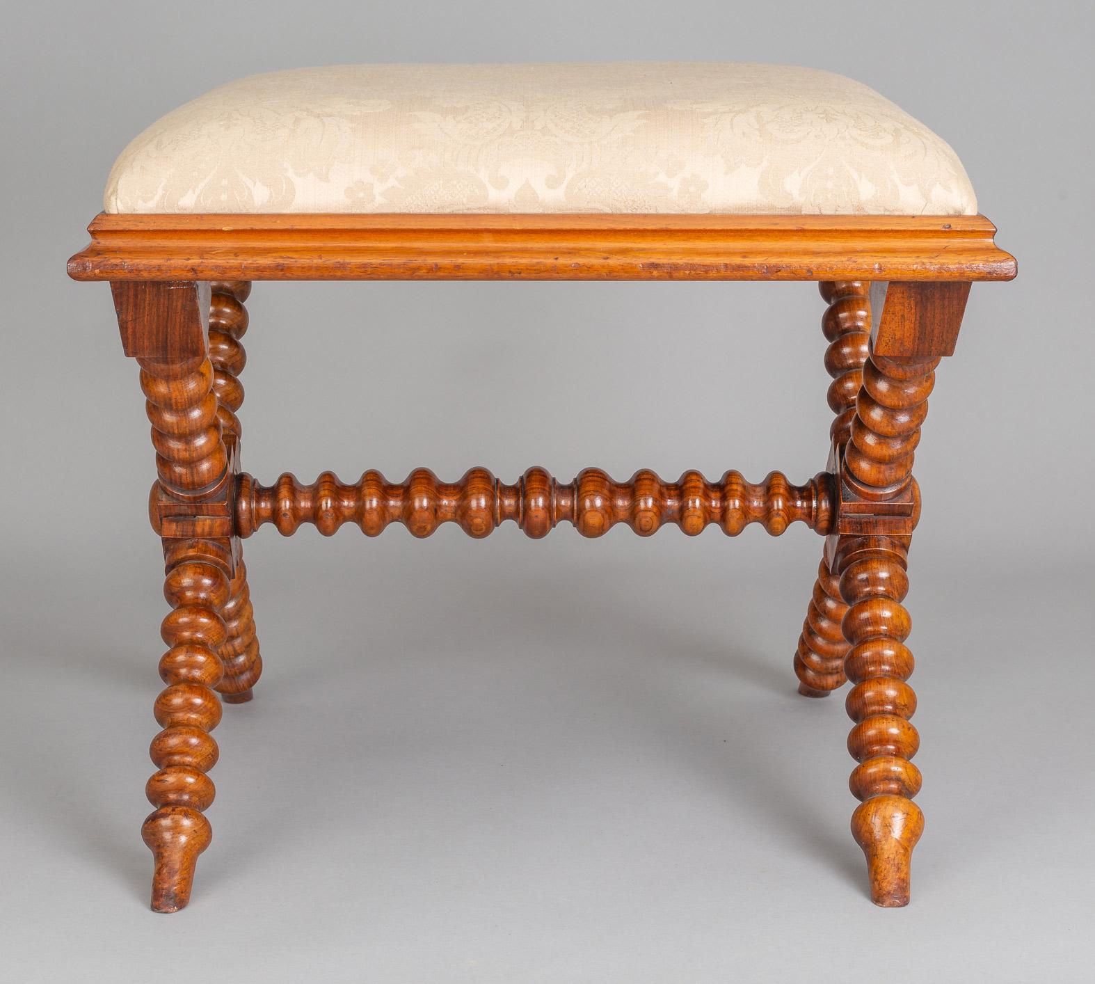 Antique English Regency Bobbin Stool For Sale at 1stDibs