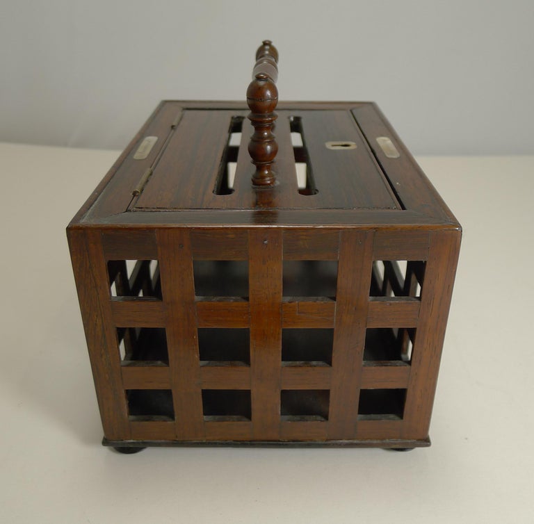 Antique English Regency Letter Box in Rosewood, circa 1820 at 1stDibs