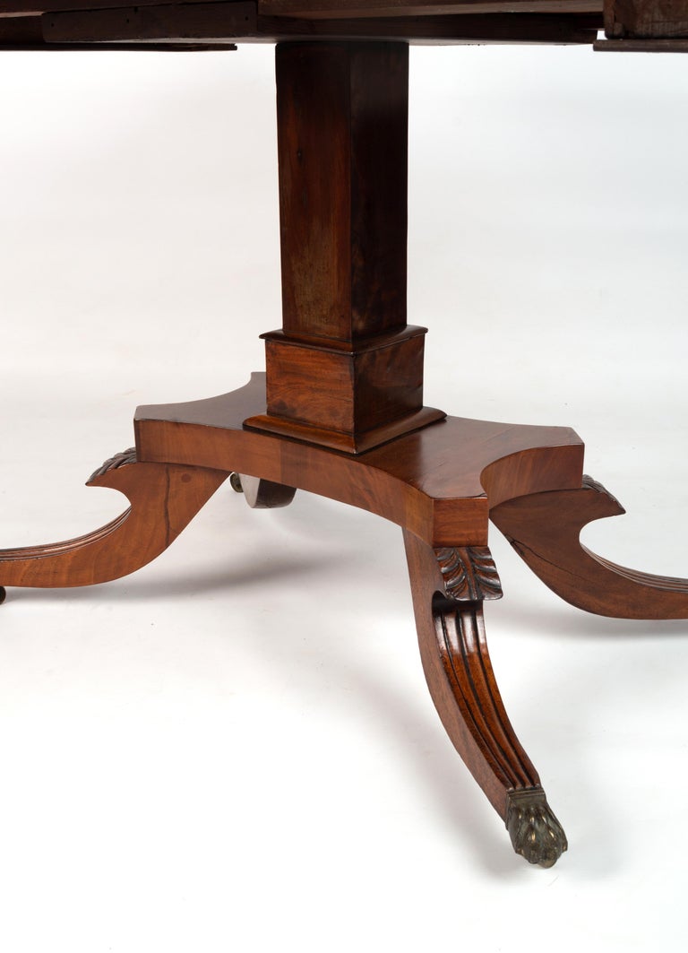 Antique English Regency Mahogany Drop Leaf Pembroke Breakfast Table C ...
