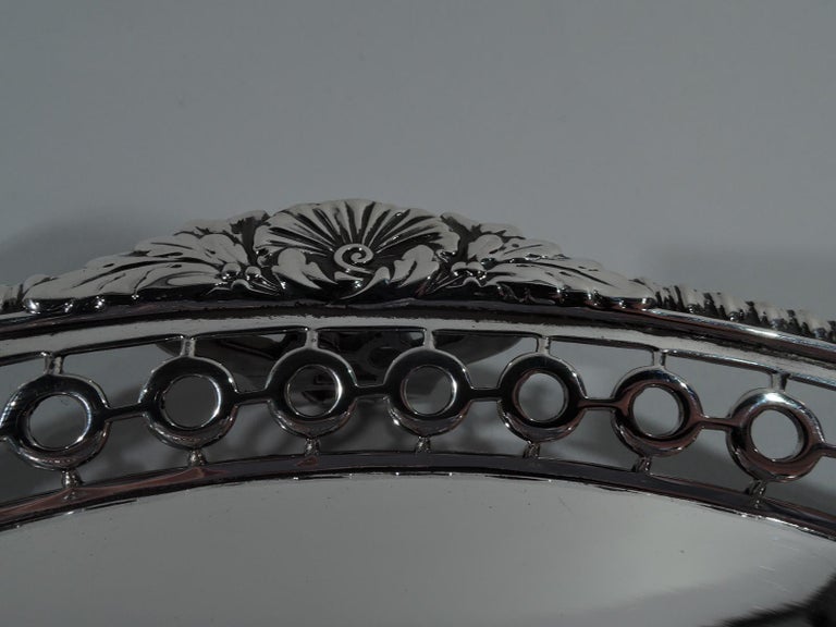 Antique English Regency Revival Sterling Silver Salver Tray For Sale at ...