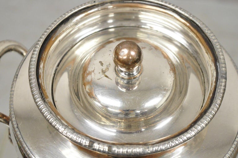 Antique English Regency Silver Plated Figural Samovar Coffee Tea ...