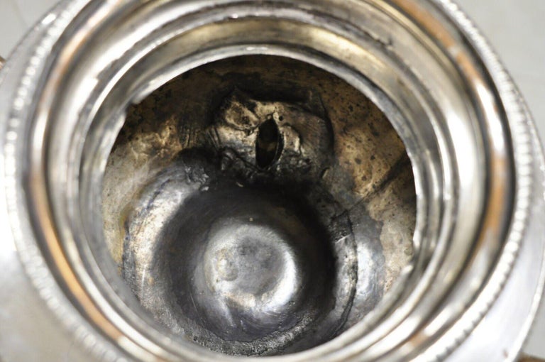 Antique English Regency Silver Plated Figural Samovar Coffee Tea ...