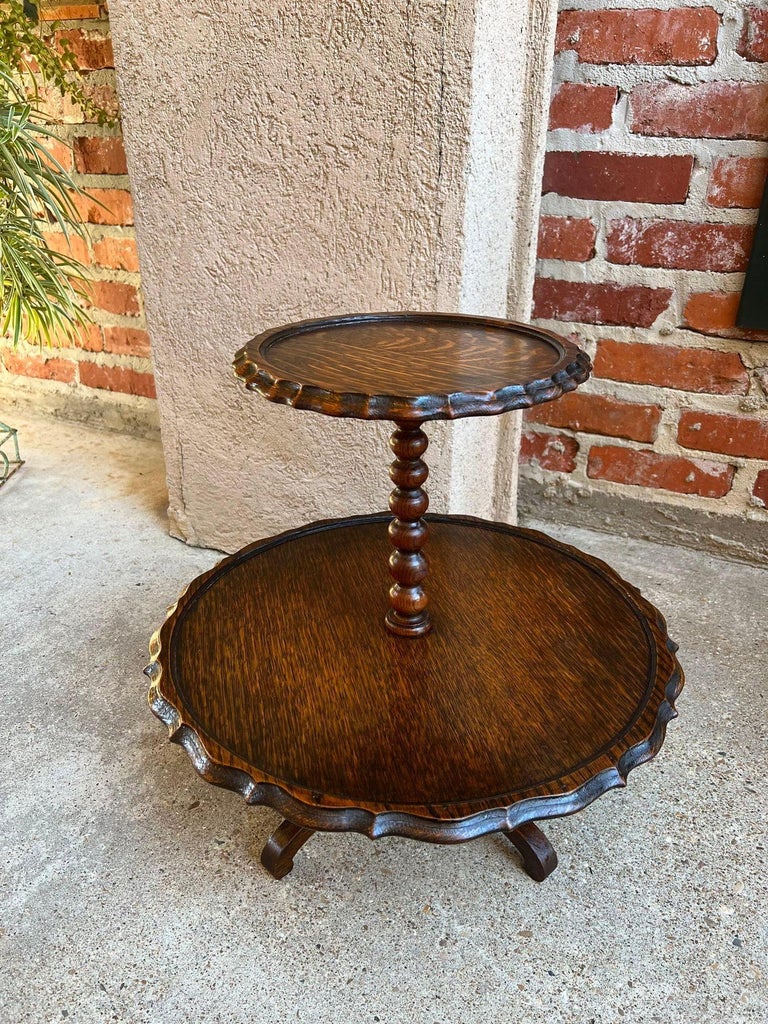 Antique English Revolving Dessert Server Cookie Muffin Display Tea ...