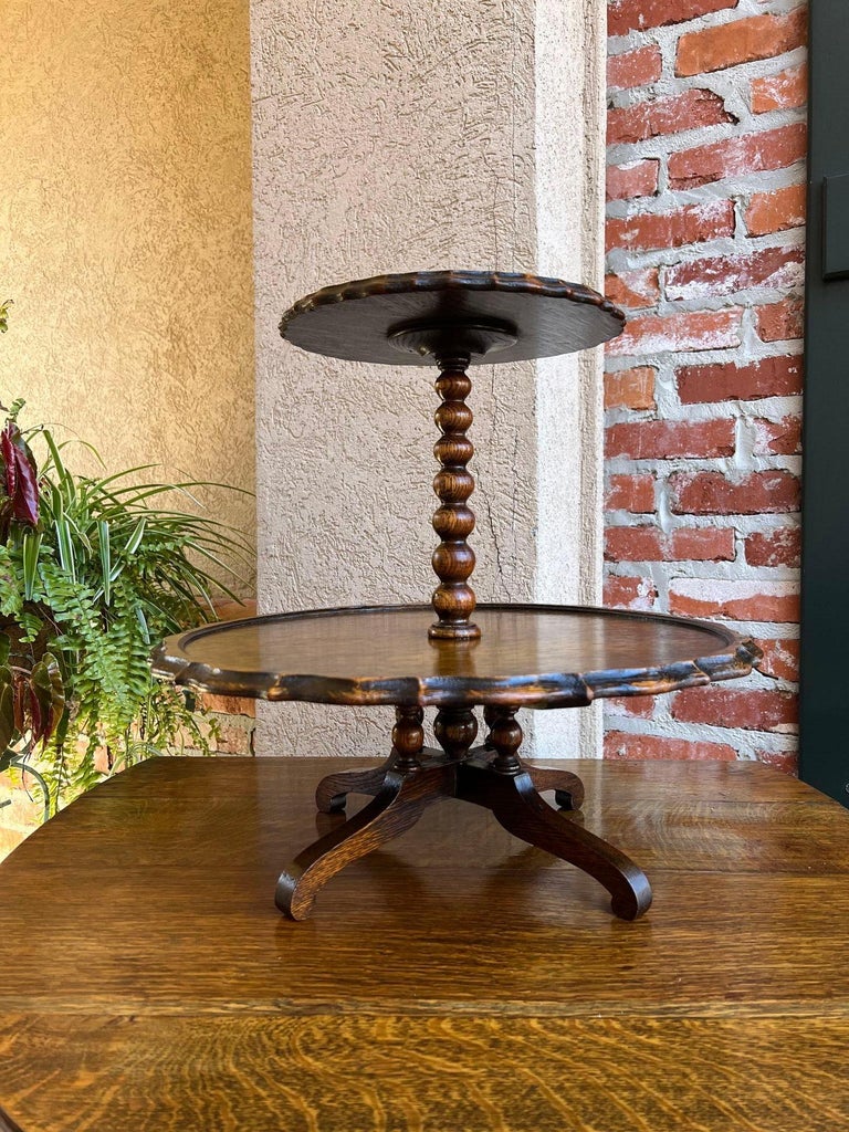 Antique English Revolving Dessert Server Cookie Muffin Display Tea ...