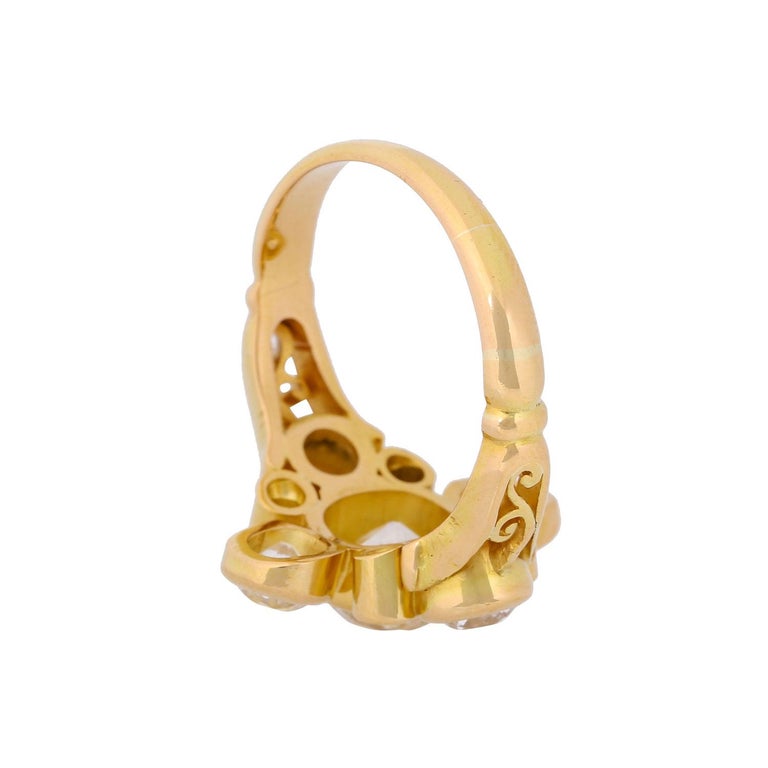 Antique English Ring with Diamonds For Sale at 1stDibs