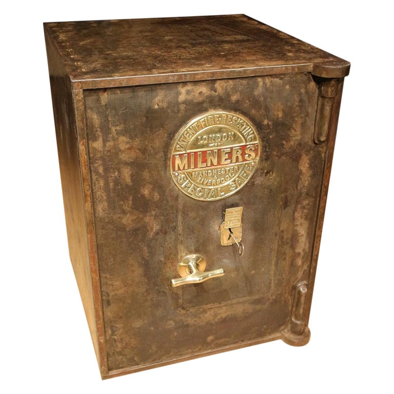Antique English Safe from Milners at 1stDibs