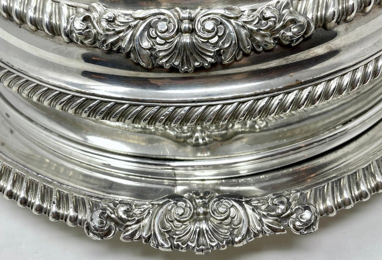 Antique English Sheffield Silver-Plate Meat Dome and Tray, Circa 1860 ...