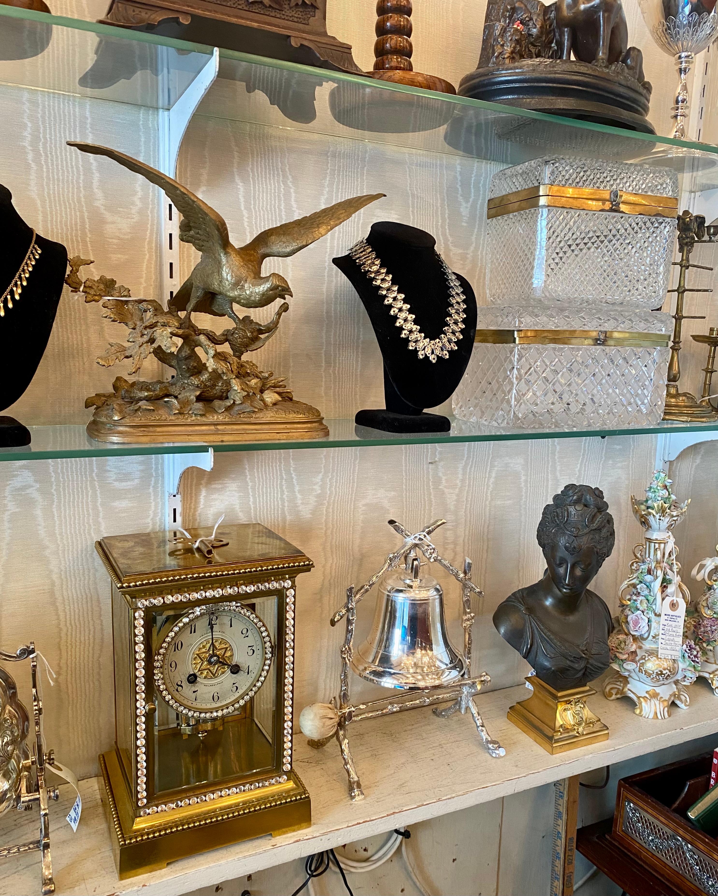 Antique English Sheffield Silver-Plated Dinner Bell with Striker Circa ...