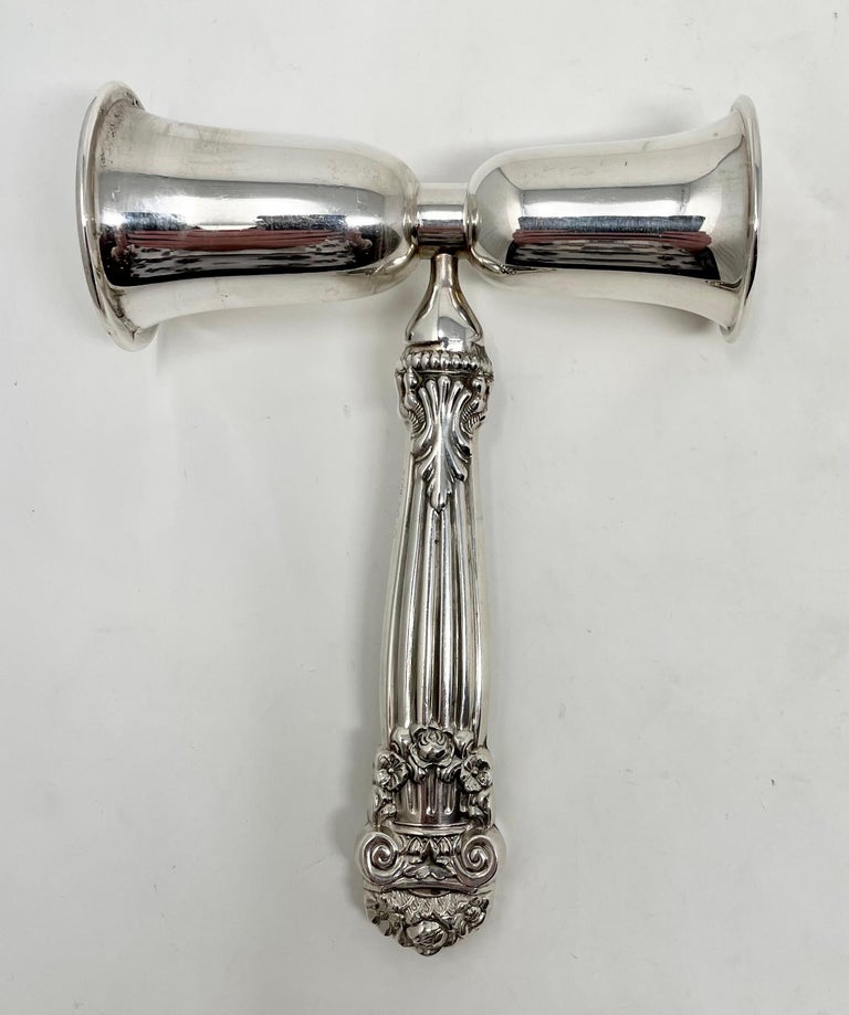 Antique English Sheffield Silver-Plated Double Jigger Shot Glass, circa ...