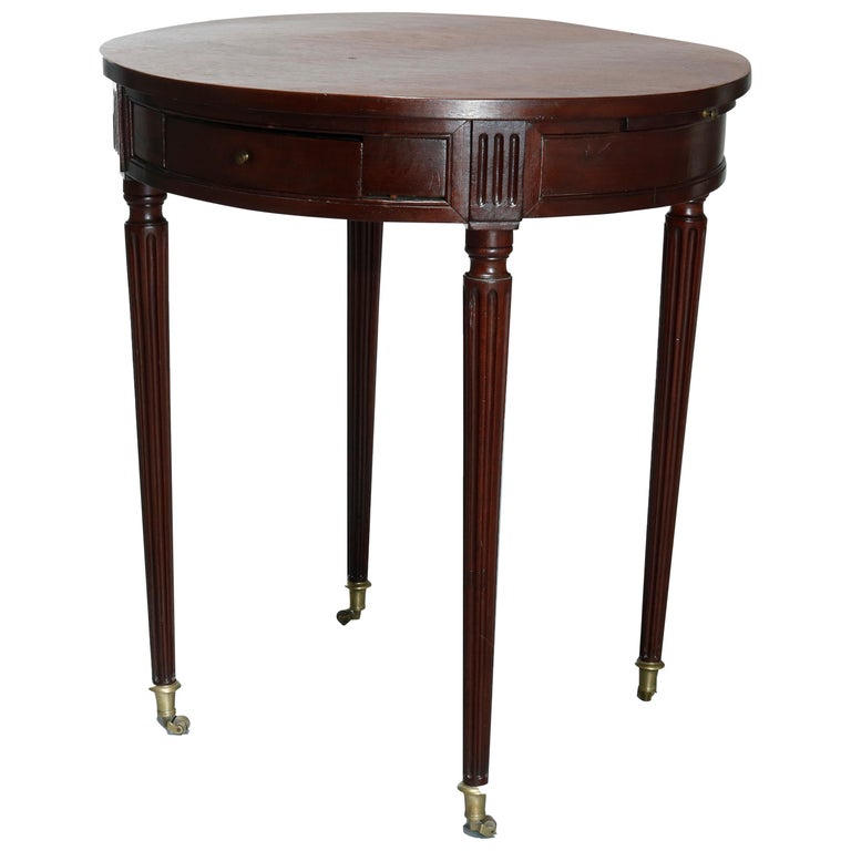 Antique English Sheraton Mahogany Game Table, Circa 1830 at 1stDibs