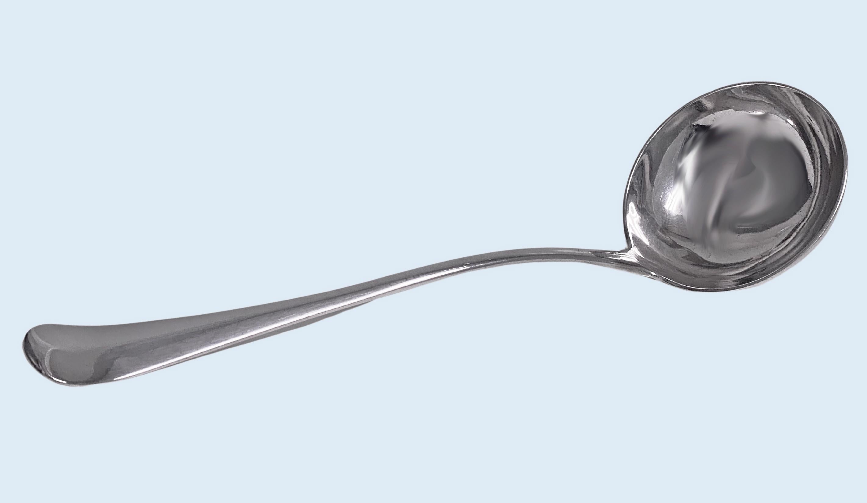 Antique English Silver Hanoverian Rat Tail Soup Ladle London 1914 ...