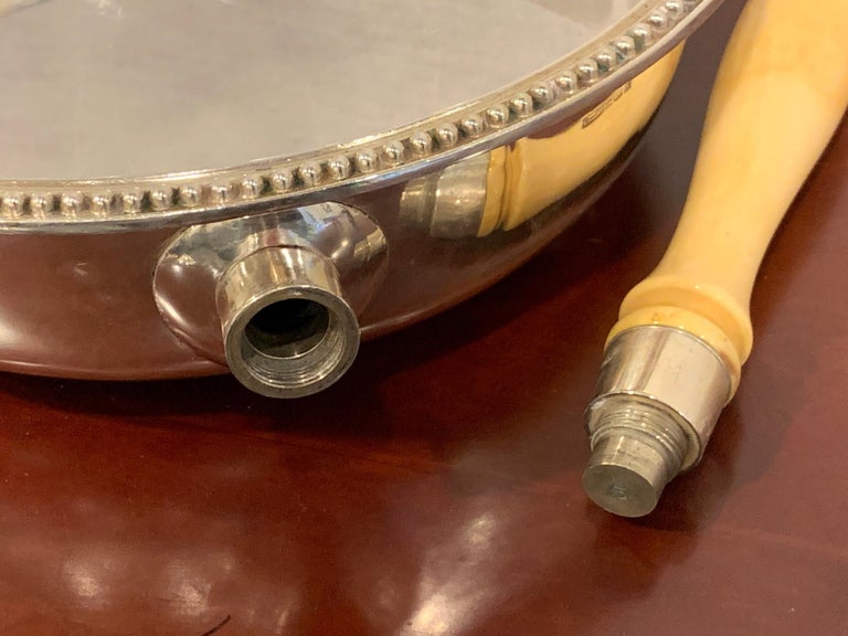 Antique English Silver Plated Warming Supper Dish by Henry Wilkinson ...