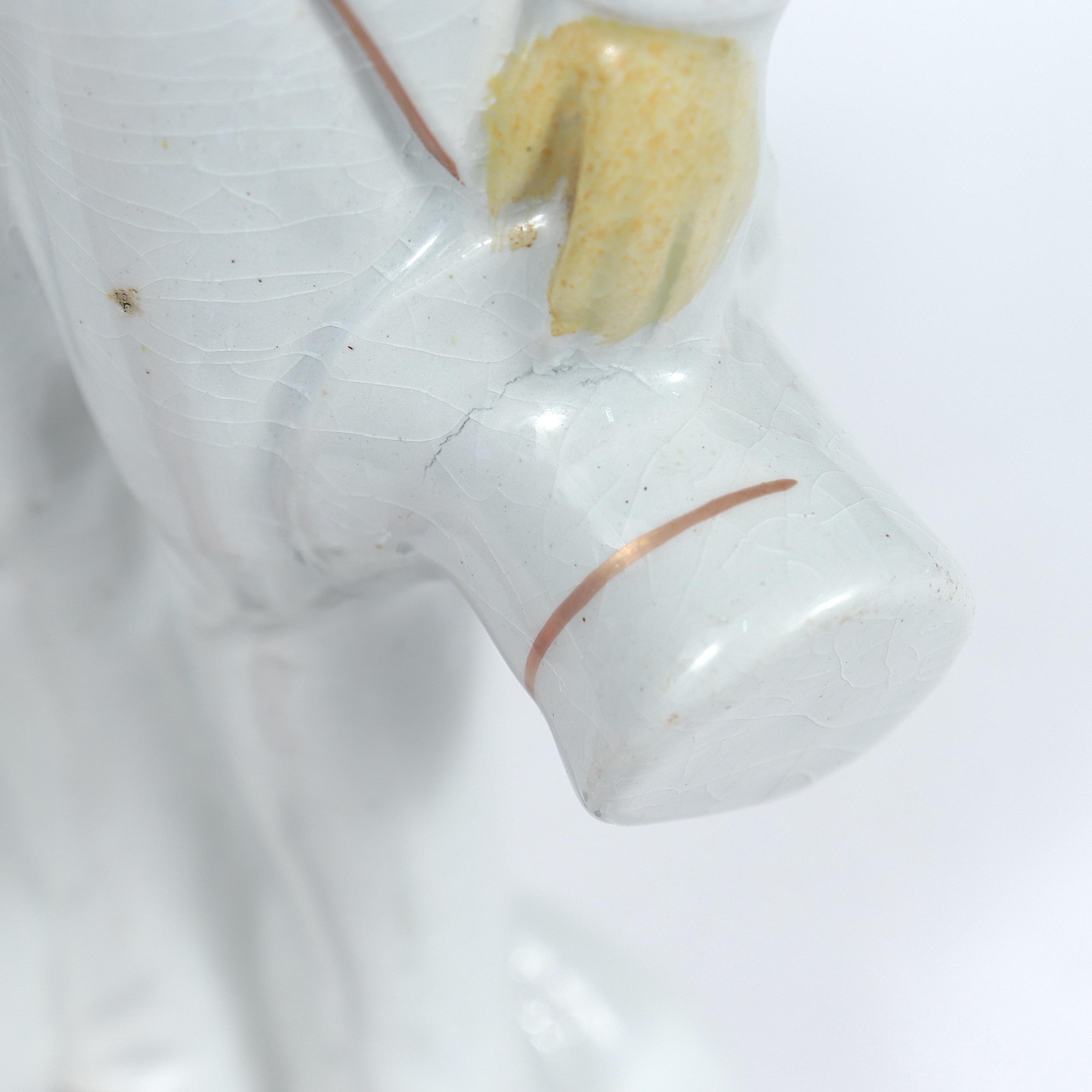 Antique English Staffordshire Pottery Figurine of "The Prince and ...