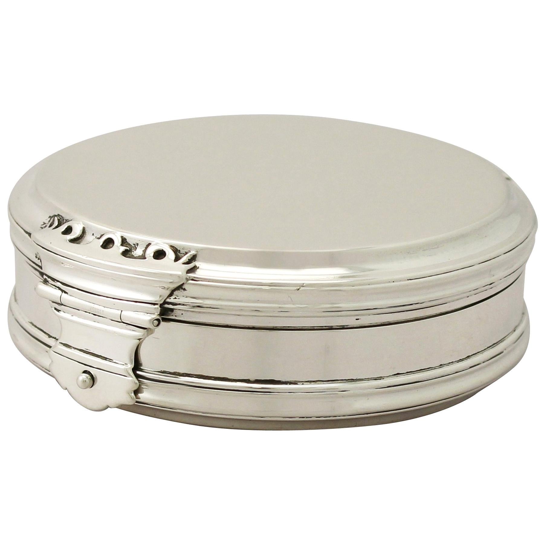 Antique 1733 George II Sterling Silver Toilet Boxes For Sale at 1stdibs