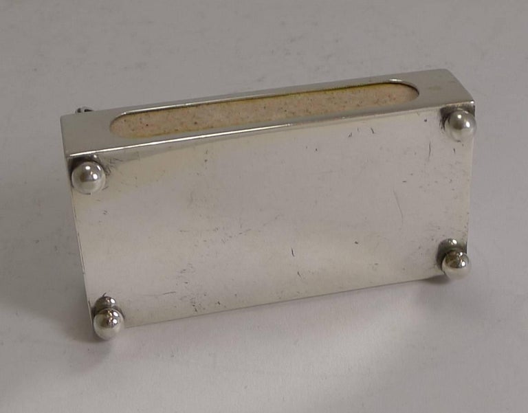 Antique English Sterling Silver Novelty Matchbox Cover / Go-To-Bed ...