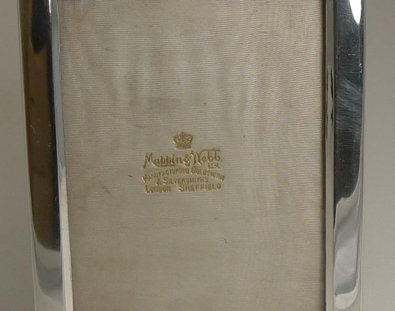 Antique English Sterling Silver Photograph Frame, Ribbon and Bow, 1905 ...