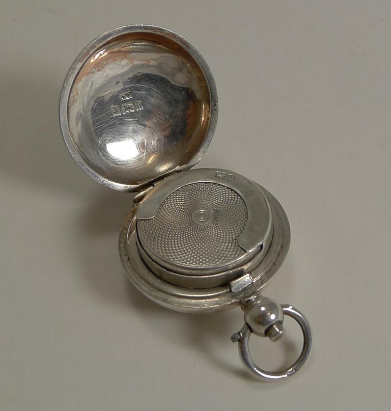 Antique English Sterling Silver Sovereign Case, 1903 at 1stDibs