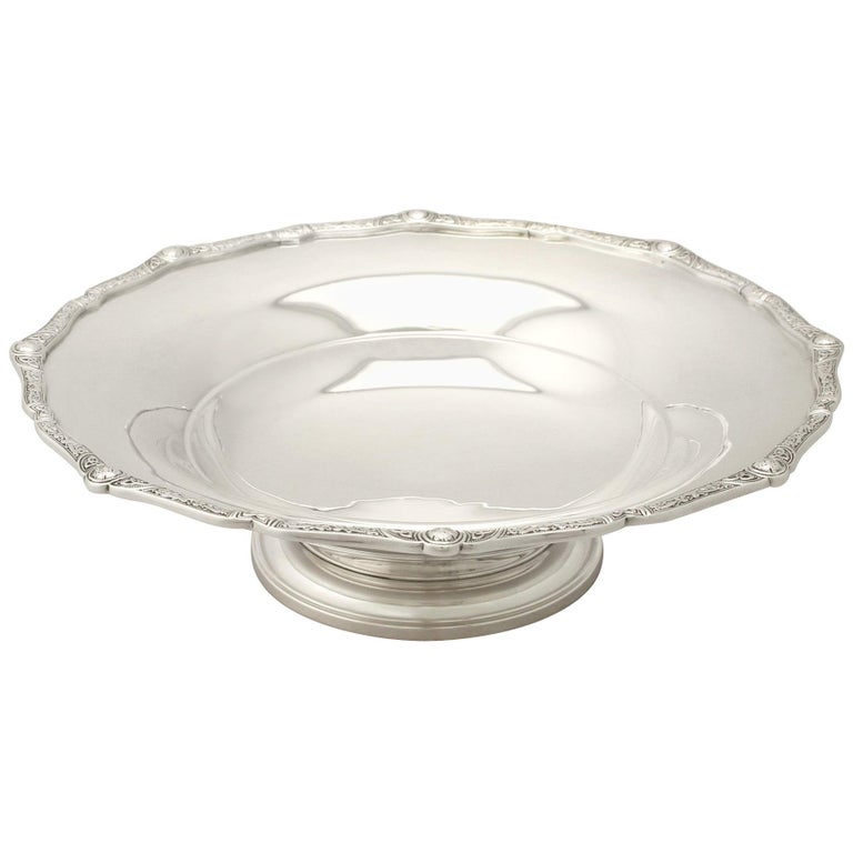 Antique English Sterling Silver Tazza Dish at 1stDibs