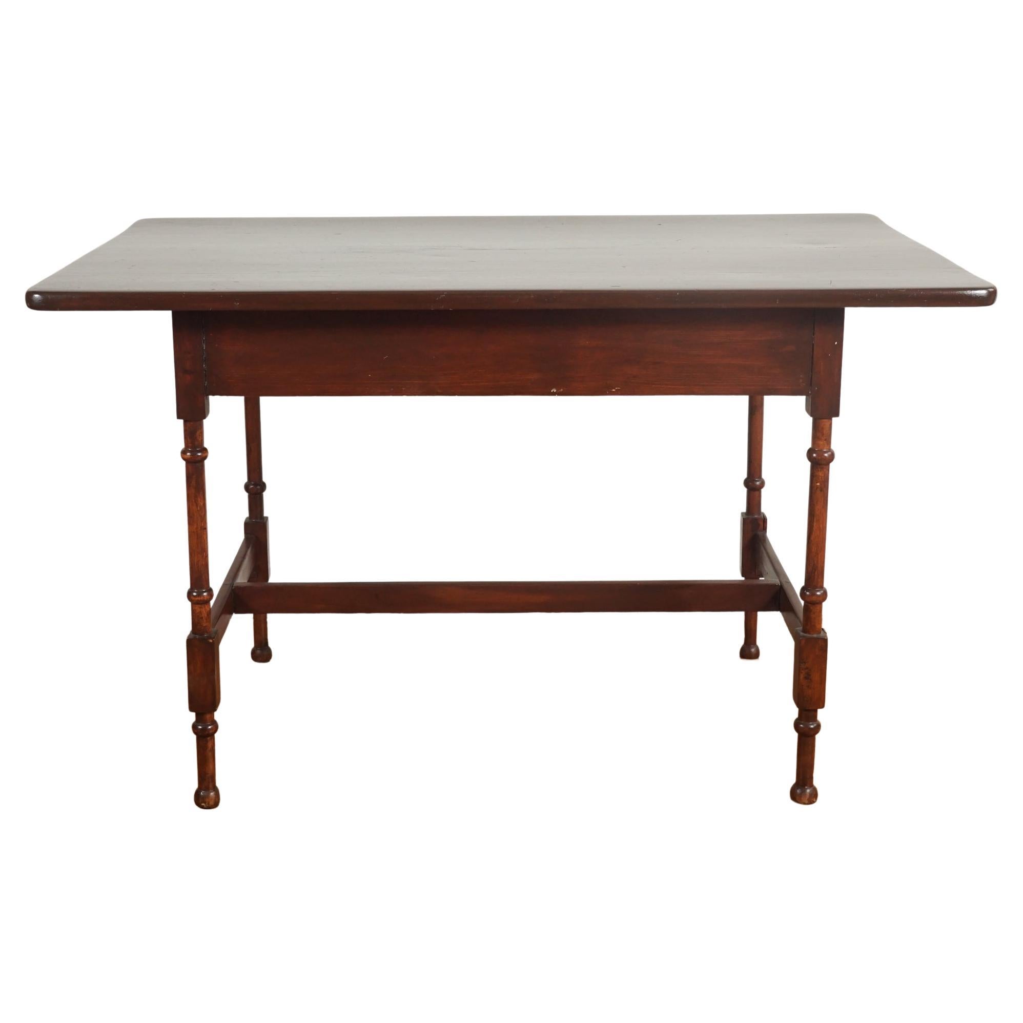 Antique French Iron Base Tavern Table with a Marble Top For Sale at 1stDibs