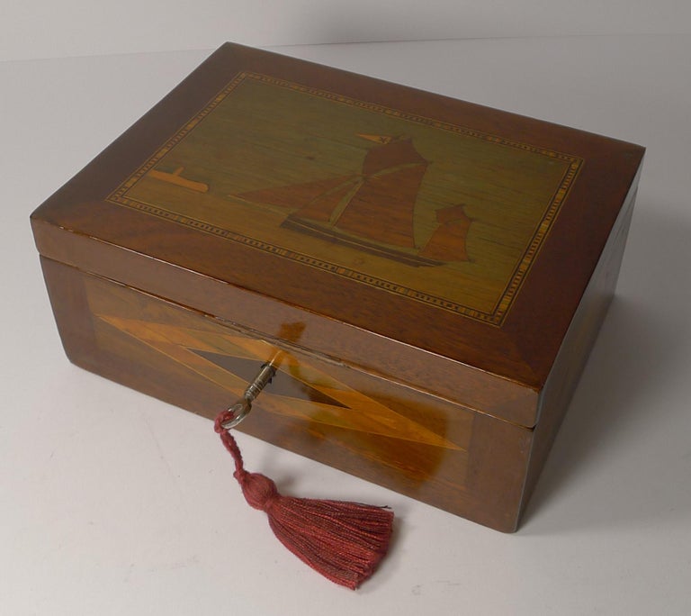 Antique English Trinity House Box circa 1870, Ship at 1stDibs