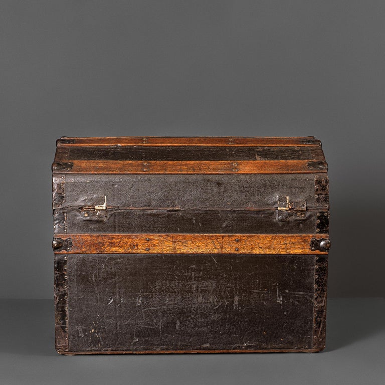 Antique English Chest Trunk For Sale at 1stDibs