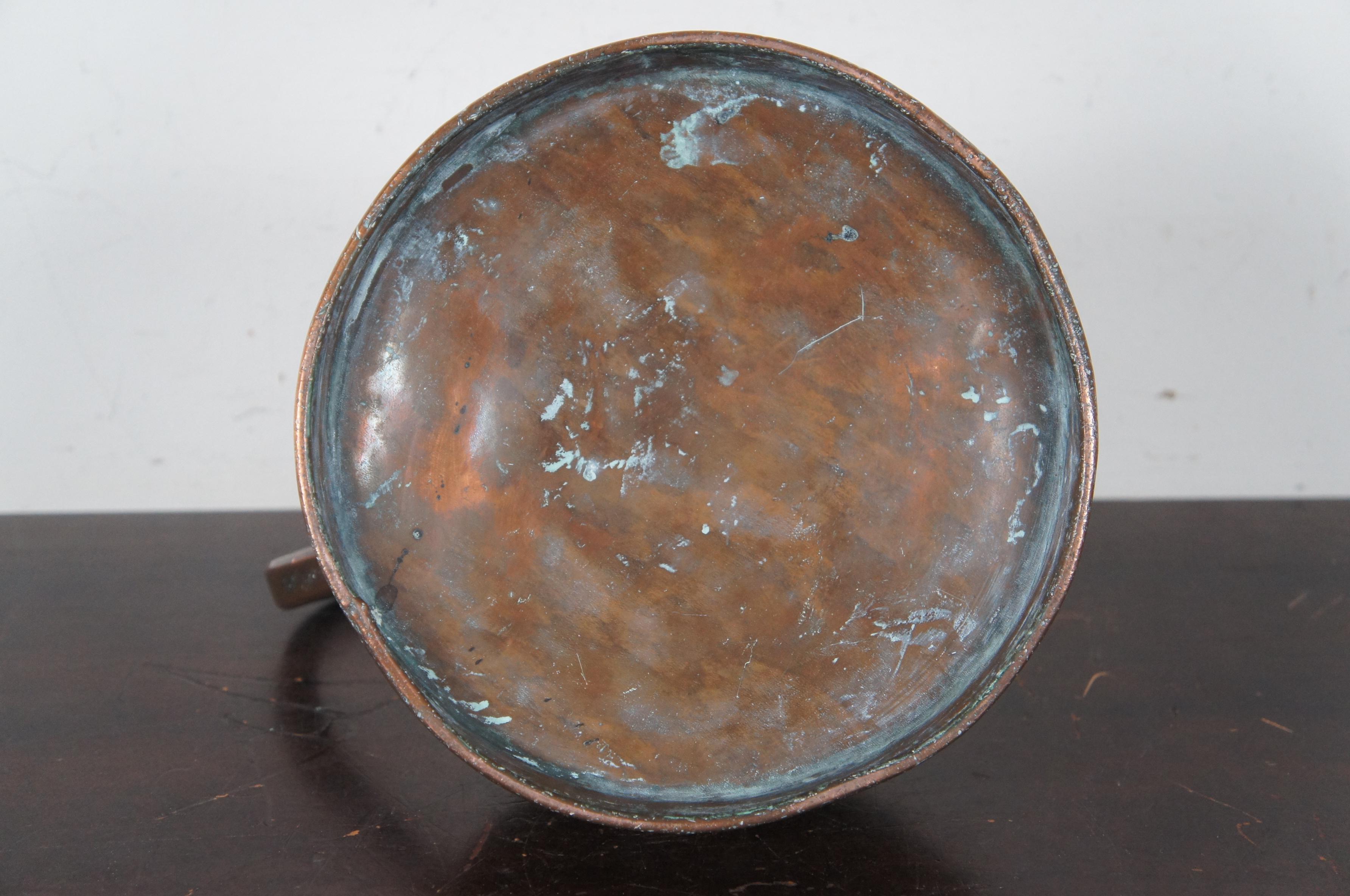 Antique English Victorian 1 Gallon Copper Haystack Pitcher Flagon Ale ...