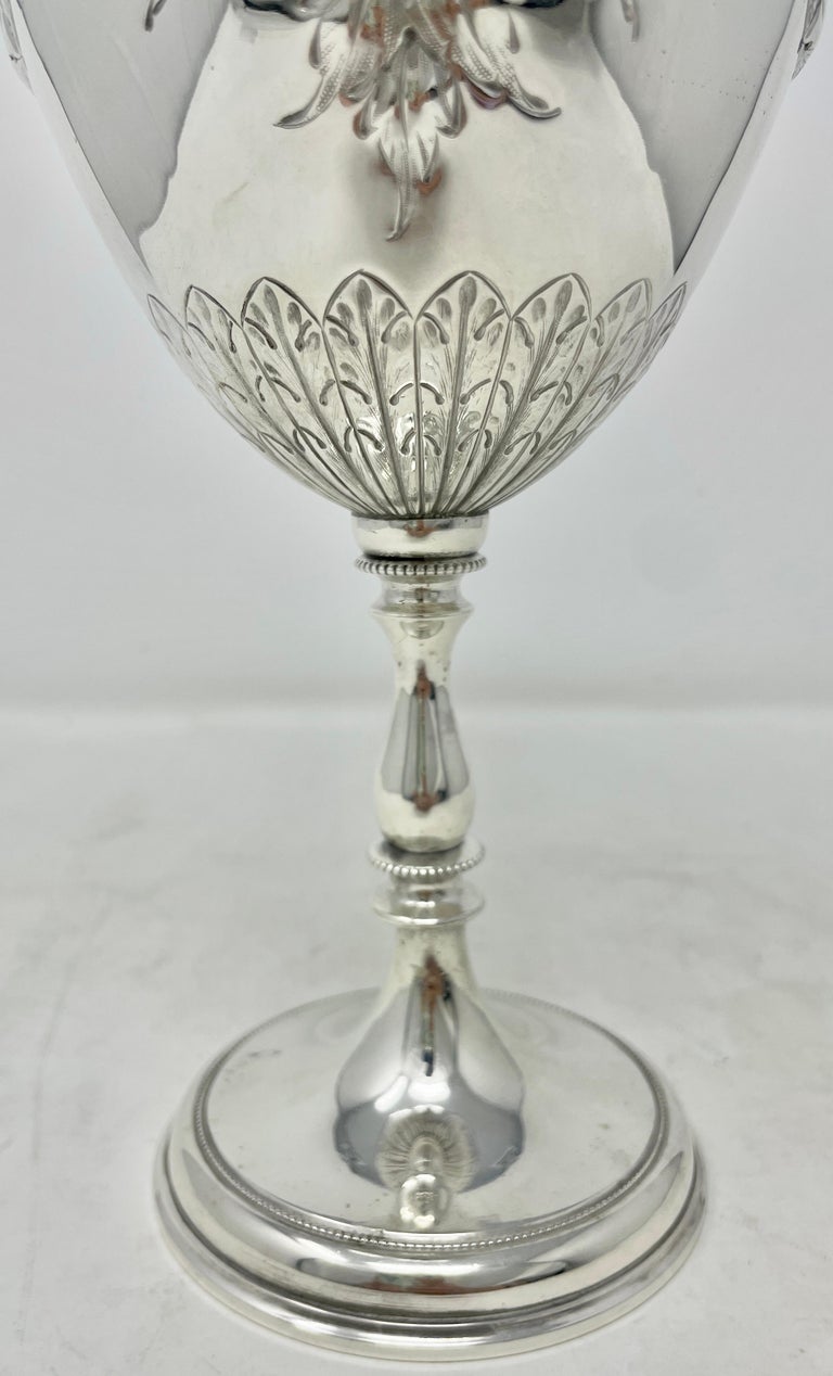 Antique English Victorian Chased Silver-Plated Goblet, Circa 1900. at ...