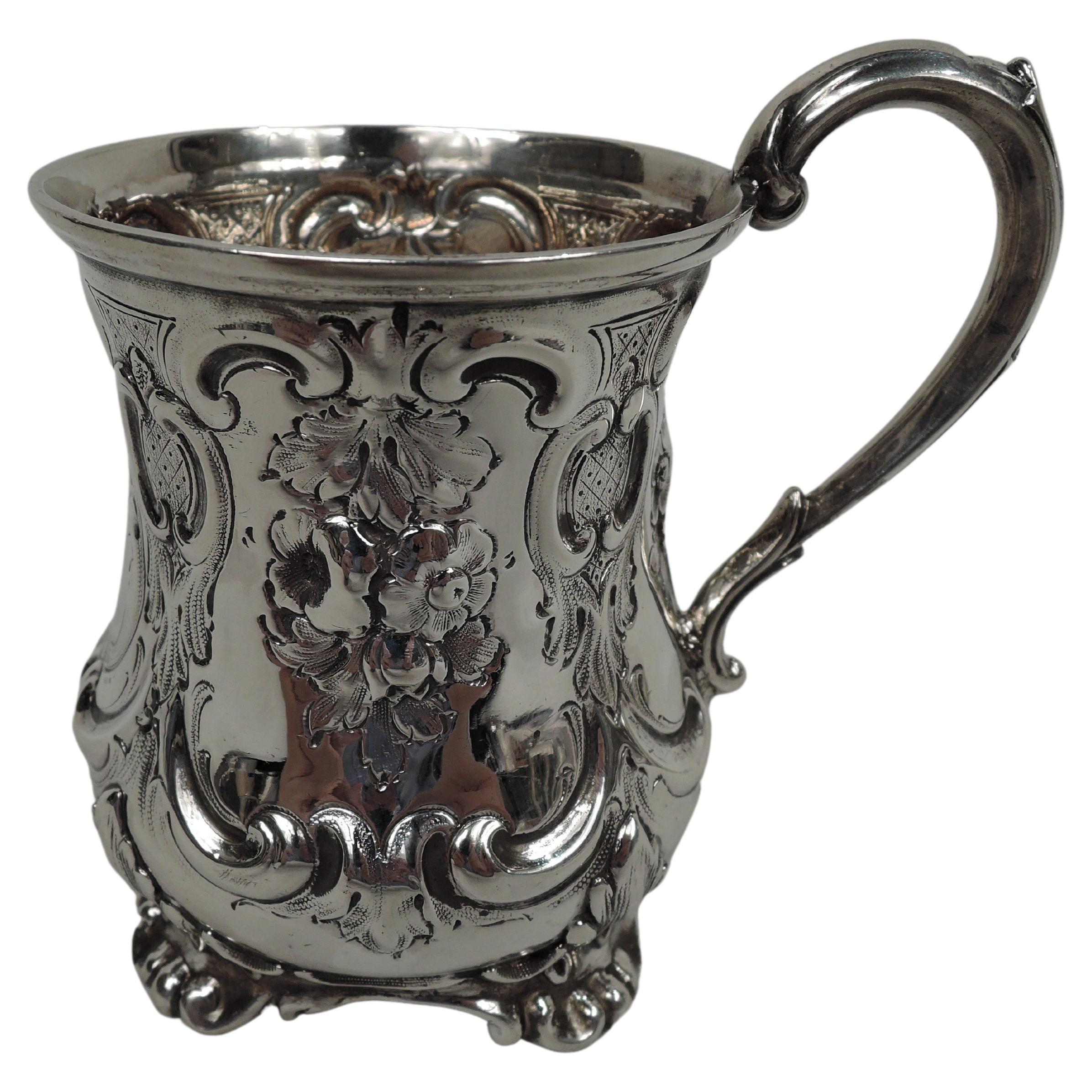 Sterling Silver "Three Little Kittens" Baby Cup at 1stDibs