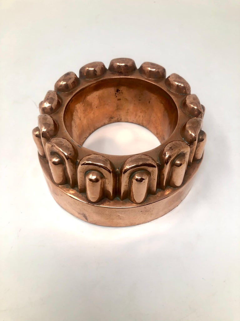 Antique English Victorian Copper Jelly Mold, Circa 1880 For Sale at 1stDibs