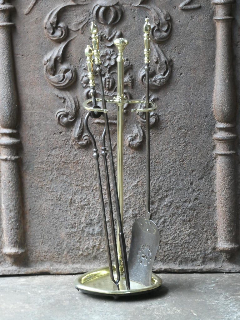 Antique English Victorian Fireplace Companion Set, 19th C For Sale at ...