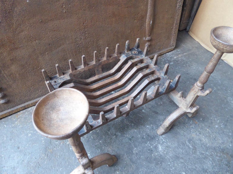 Antique English Victorian Fireplace Grate or Fire Grate, 19th Century ...