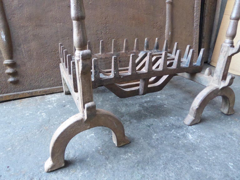 Antique English Victorian Fireplace Grate or Fire Grate, 19th Century ...