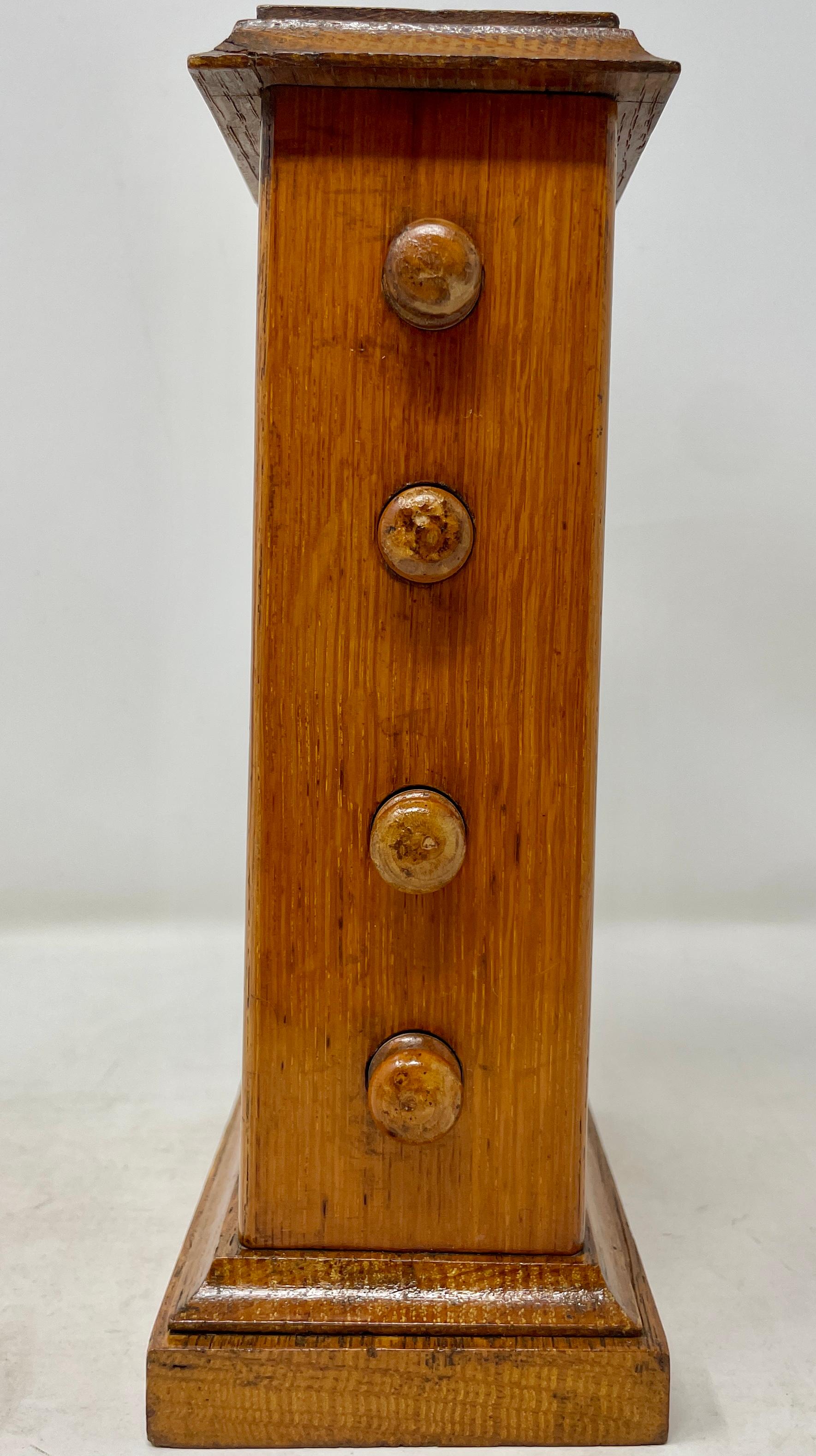 Antique English Victorian Golden Oak Working Desk Calendar, circa 1890 ...