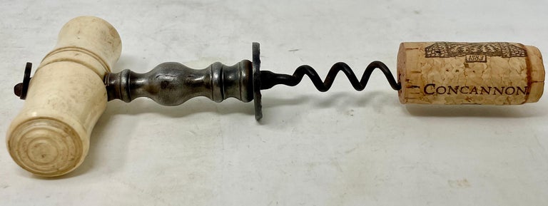 Antique English Victorian "Henshall" Patented Turned Ox Bone Corkscrew ...