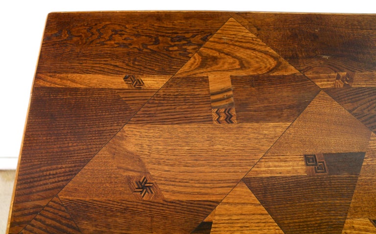 Antique English Victorian Tortoiseshell Bambo Japanese Parquetry Table ...