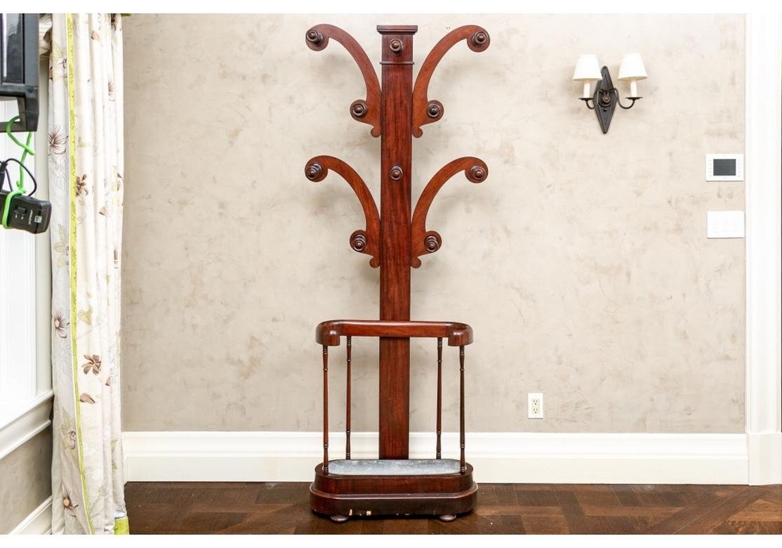 Antique English Victorian Mahogany Hall Tree at 1stDibs | mahogany coat ...