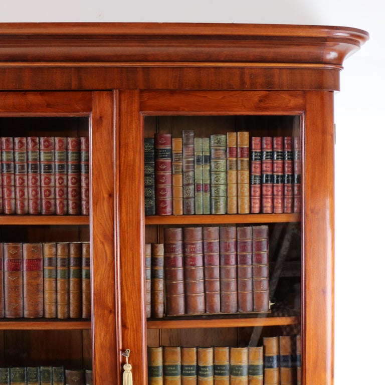 Antique English Victorian Mahogany Three-Door Bookcase at 1stDibs ...