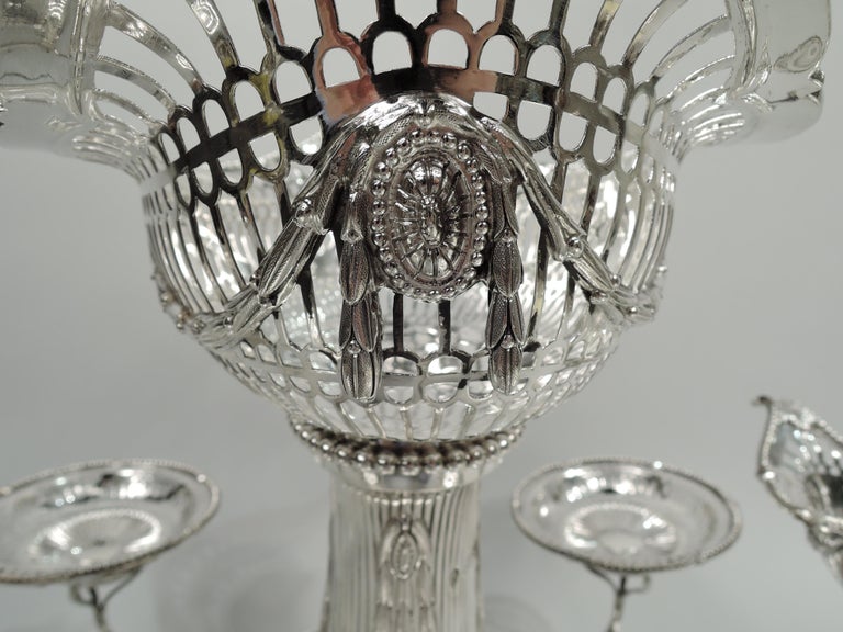Antique English Victorian Neoclassical Sterling Silver Epergne For Sale ...