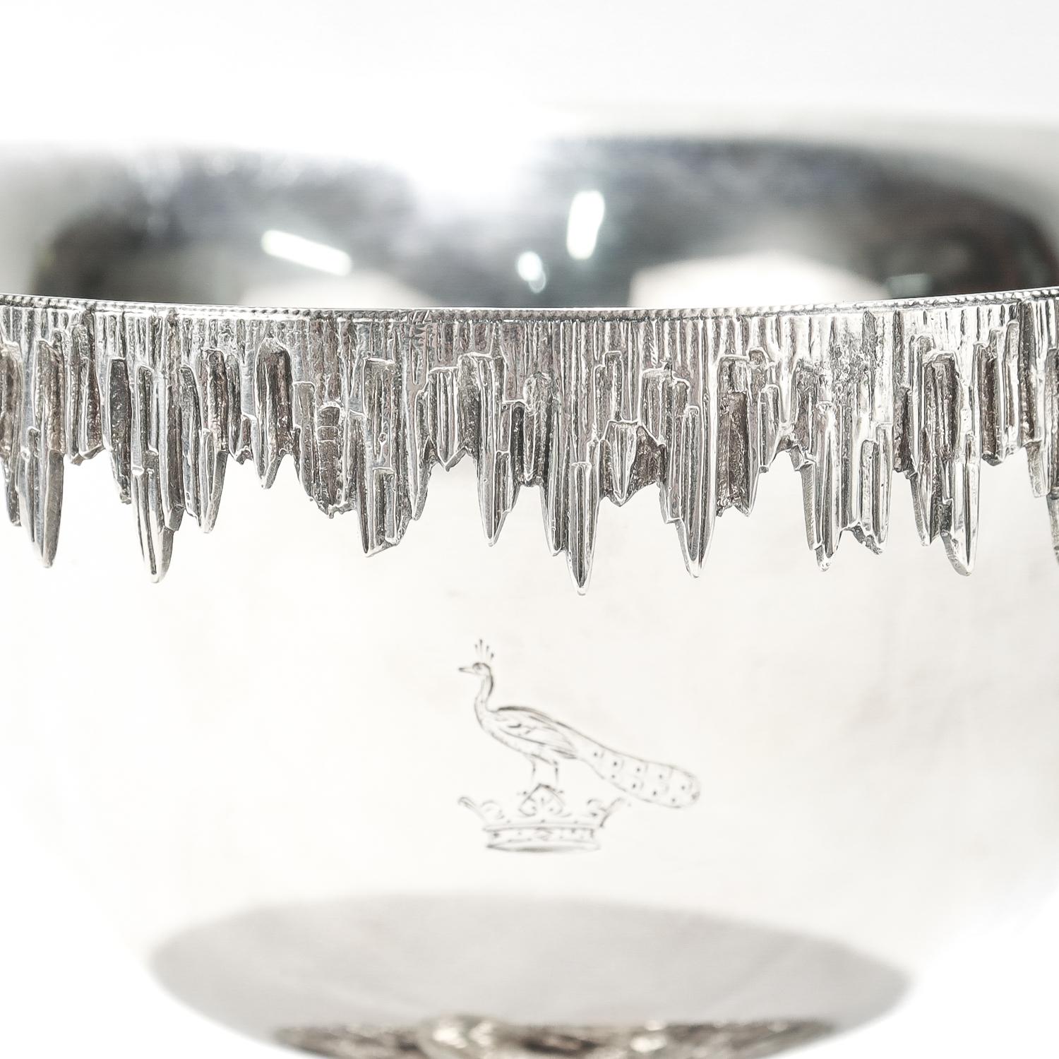 Antique English Victorian Silver Plate Figural Polar Bear Ice Bowl or ...