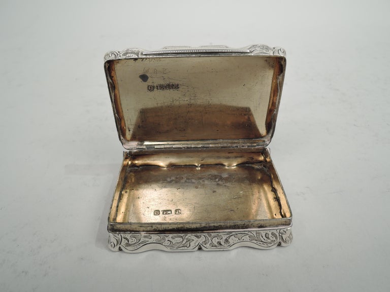 Antique English Victorian Snuff Box with Music Teacher Presentation For ...
