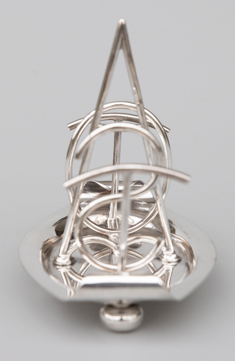 Antique English Walker and Hall Sheffield Silver Plate Toast Rack ...