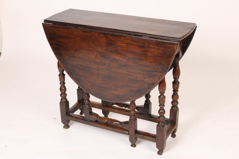 Antique English Walnut Gate Leg Table at 1stDibs