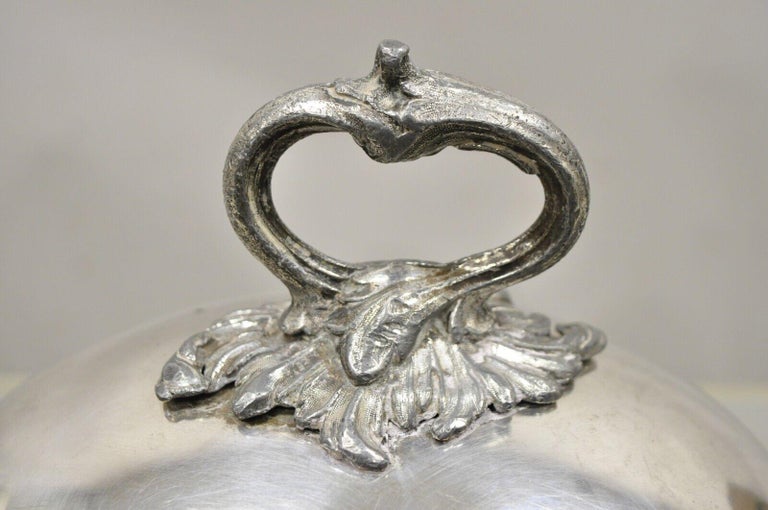 Antique English William Hutton Sons Silver Plated Meat Dish Serving ...