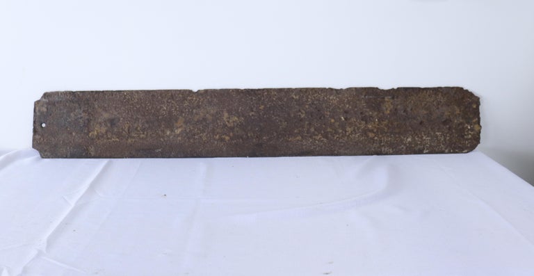 Antique English Wrought Iron Police Station Sign with Briggs Barrow ...