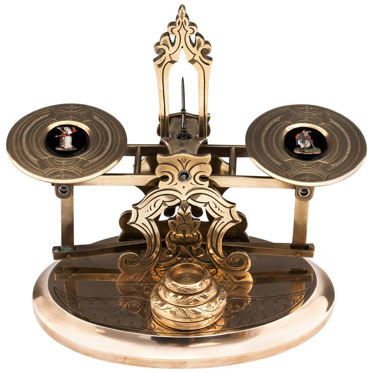 Antique Engraved Brass Postal Scales 19th Century For Sale at 1stDibs ...