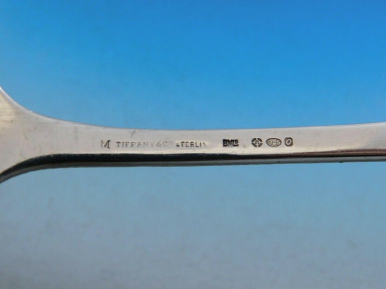 Antique Engraved by Tiffany and Co. Sterling Silver Berry Spoon Fluted ...