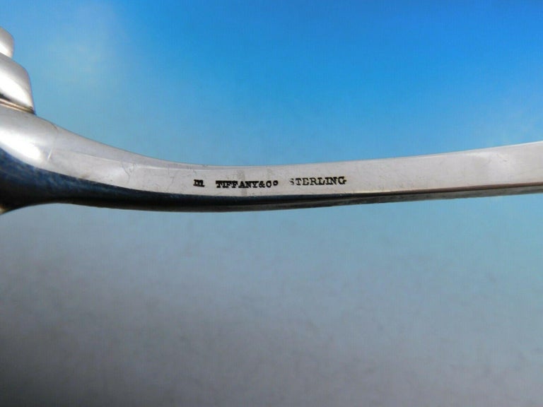 Antique Engraved by Tiffany and Co. Sterling Silver Pea Serving Spoon ...
