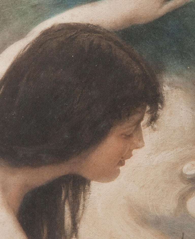 Antique Engraving after the Original Painting of Herbert Draper "A ...